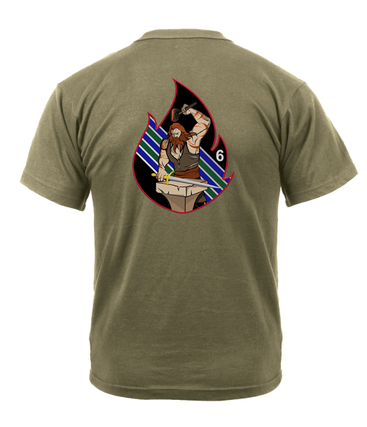 6th BN 5th SFAB AR 670-1 Coyote Brown T-Shirt – Warrior Society